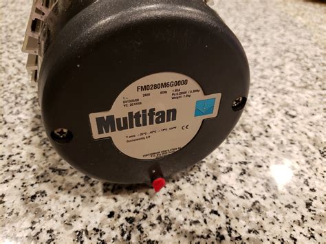 New Surplus Multifan Ac Motor Fm0280m6g0000 240vac 1558 Rpm Teao