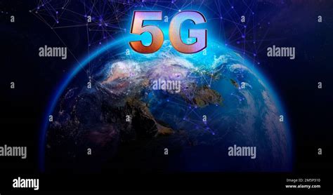 Concept Of High Speed Wireless Mobile 5g Network New Generation