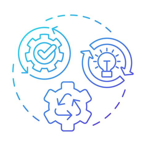 Repurposing Blue Gradient Concept Icon Reverse Engineering Usage