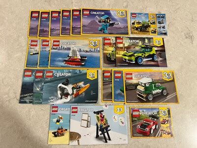 Lego Creator Instruction Books Only Lot Ebay Australia