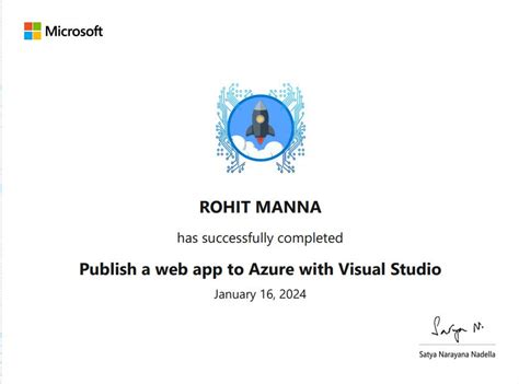 Rohit Manna On Linkedin Webdevelopment Microsofttraining Codingjourney