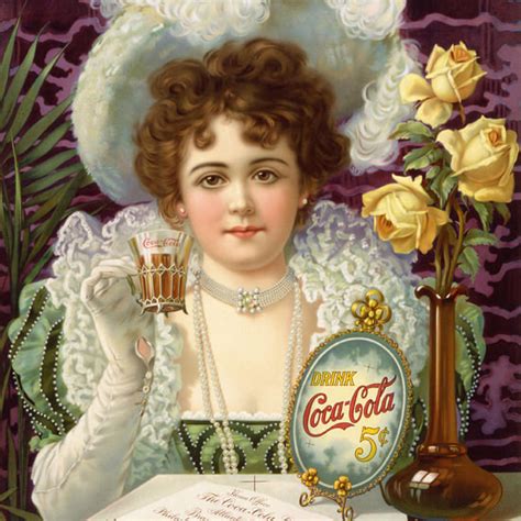 Detail Of Coca Cola Lady Drink Coca Cola 5 Cents Classic 1895 Hilda