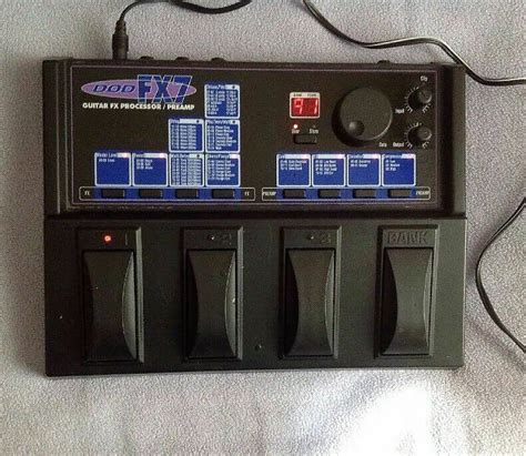 Rare Dod Fx7 Guitar Multi Effects Processor And Preamp With Reverb