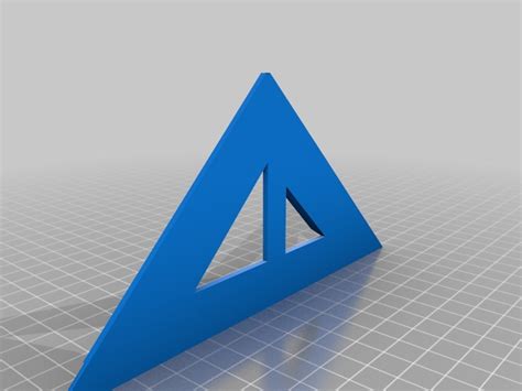 Drafting Square With Center Finder And Degree Markings By Mistertech