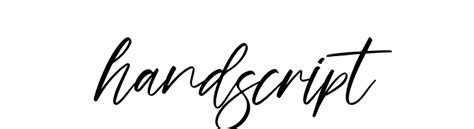 Hand Script Font