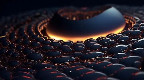 3d Rendered Abstract Background With Square Elements In Dark Hue 3d