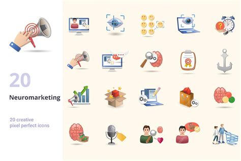 Premium Vector Neuromarketing Set Creative Icons Facial Coding Eyetracking