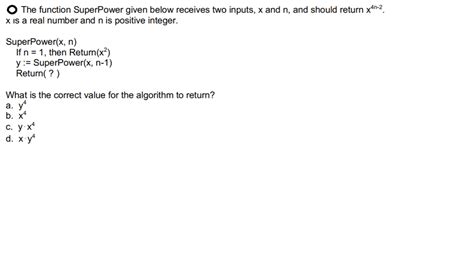 Solved Select The Mathematical Expression That Is Equivalent