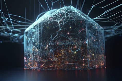 Artificial Intelligence Concept Of Big Data Or Cyber Security 3d