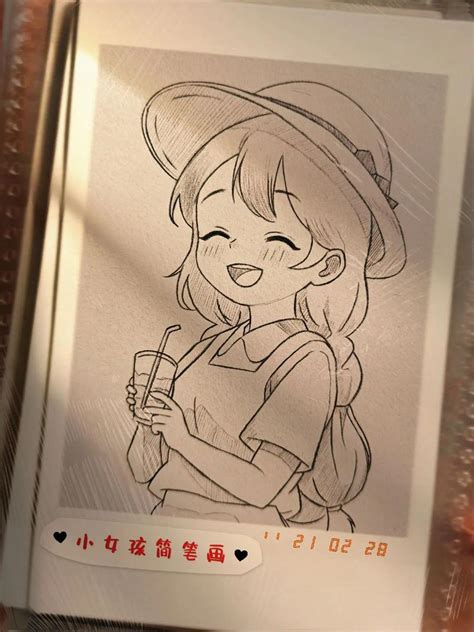 简单又好看的动漫人物 简笔画女生怎么画（15张） 简笔画图片大全