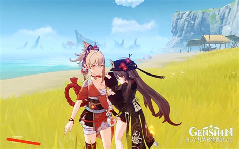 Yoimiya And Hu Tao Genshin Impact Hoyolab