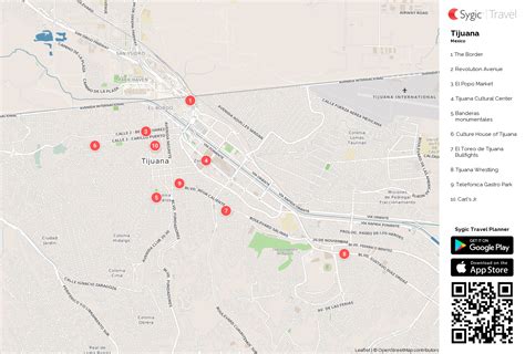 Printable Map Of Tijuana Mexico