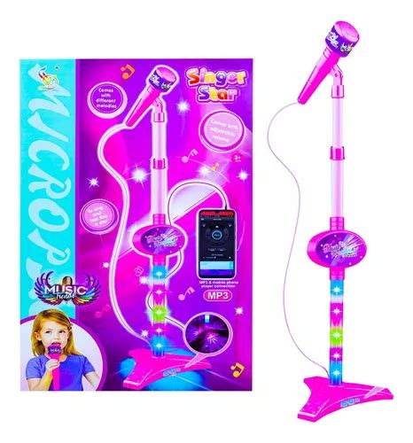 Micrófono Karaoke De Niña Mp3 Para Conectar Celular Cuotas Sin Interés