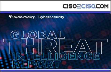 Blackberry Global Threat Intelligence Report Ciso2ciso Com And Cyber Security Group