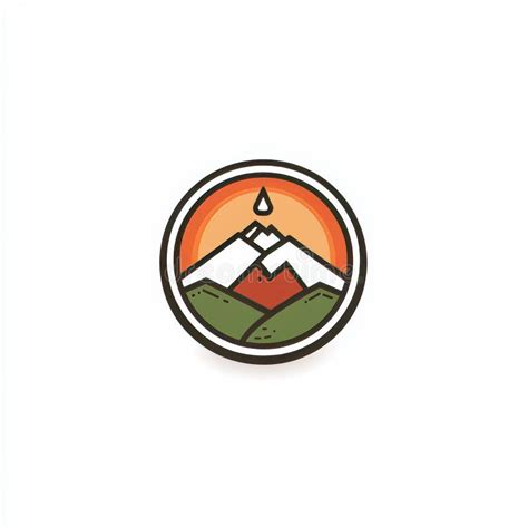 A Compass Shaped Outdoor Adventure Badge A Camping Adventure Label