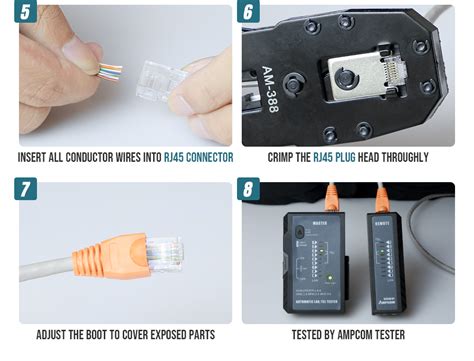 Ampcom Network Tool Kit 12 In 1 Professional Portable Ethernet Computer Maintenance Lan Cable