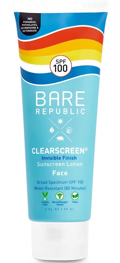 Bare Republic Clearscreen Sunscreen Face Lotion Ingredients Explained