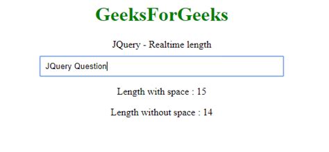 Comment Obtenir La Longueur Dune String Dans Jquery Stacklima