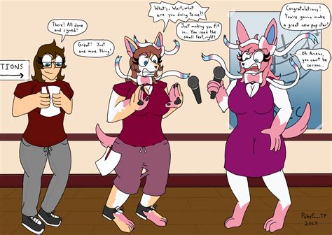 Octransfur 24 22 Anthro Sylveon Tf By Pokefan Tf On Deviantart