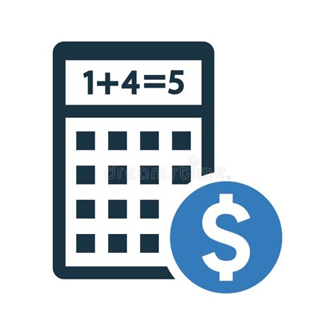 Budget Calculation Icon Vector Graphics Stock Vector Illustration