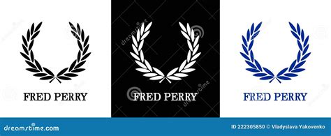 Set Of Fred Perry Logo Popular Clothing Brand Fred Perry Famous