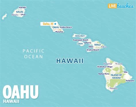 Map Of Oahu Island