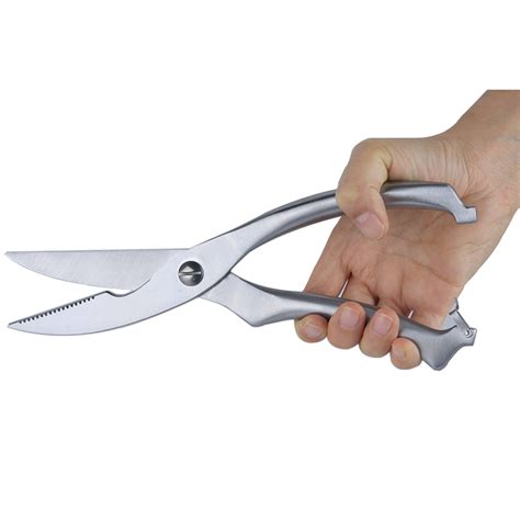 加厚版不锈钢厨房剪刀强力鸡骨剪多功能家用剪刀择菜根剪刀虎窝淘