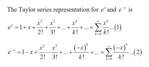 Answered 1 Use The Taylor Series For Sinh X And… Bartleby
