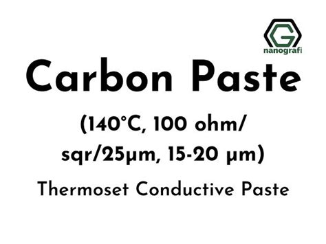 Conductive Adhesive Paste Carbon Paste Nanografi Advanced Materials