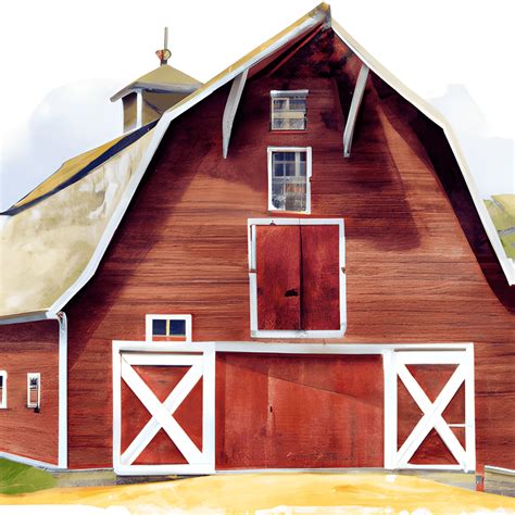 Norman Rockwell Barn Graphic · Creative Fabrica