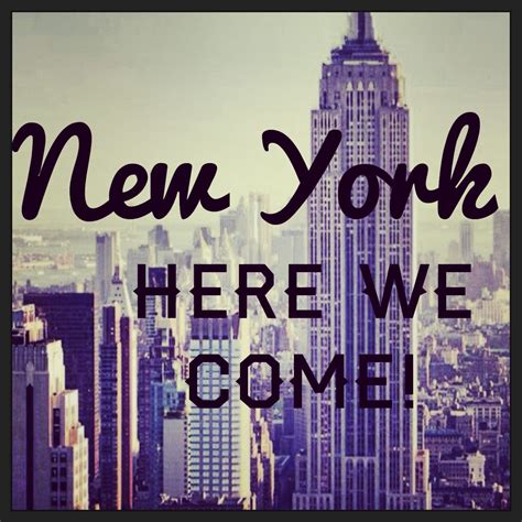 New York Here We Come Wall Decal