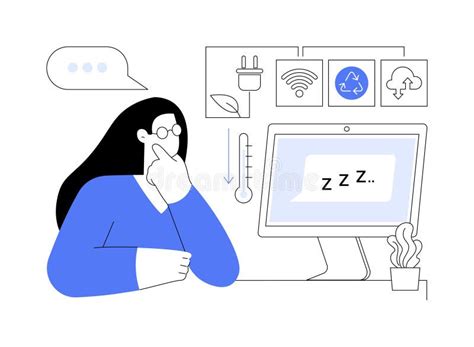 Minimization Energy Consumption Abstract Concept Vector Illustration