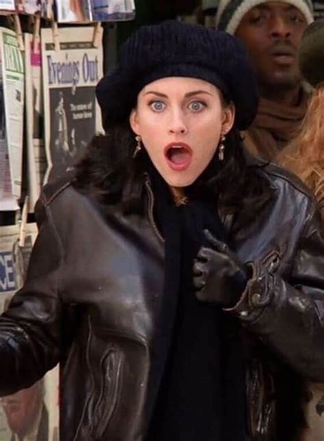 Monica Geller Friends Brown Leather Jacket In 2025 Monica Friends