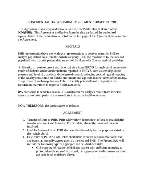 Information Sharing Template