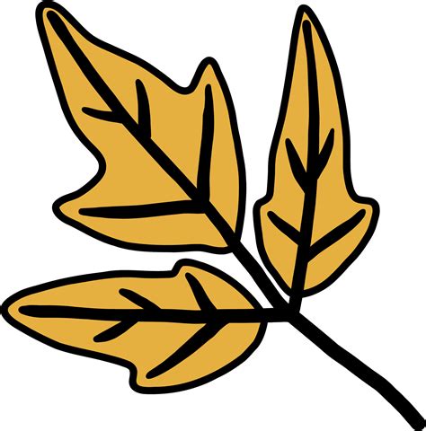 Simplicidad Hoja De Arce Dibujo A Mano Alzada Diseño Plano 12171957 Png