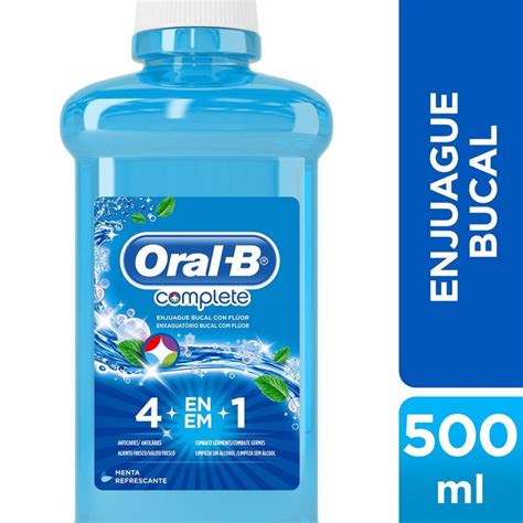 Enjuague Bucal Oral B Complete Menta Refrescante 500 Ml Disco