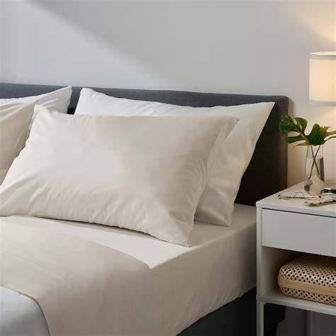 Dvala Sheet Set Beige King Ikea Us