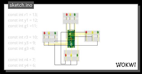 Traffic Wokwi ESP STM Arduino Simulator