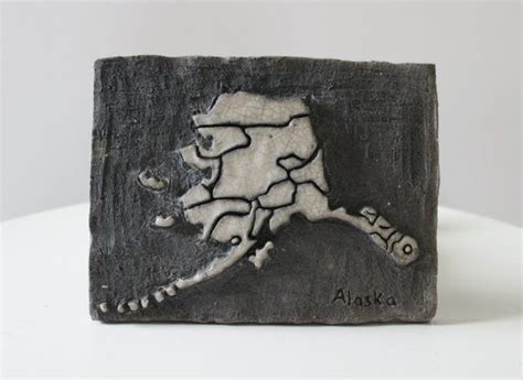 Raku Tile Alaska Ceramic Wall Art Sculpture 5 52 By Misakiraku €40 00 Wall Sculpture Art