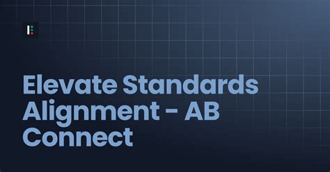 Elevate Standards Alignment AB Connect Instructure Developer Documentation Portal
