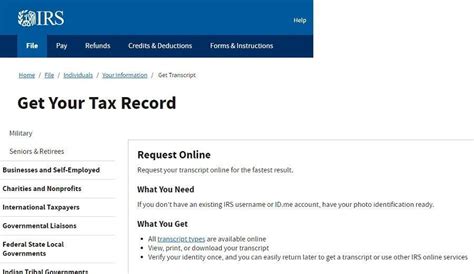 How To Request Tax Transcript Online Immediately How To Request Tax Transcript Online Immediately