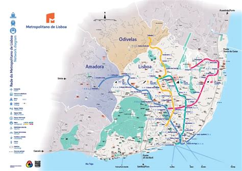 Lisbon Metro Map