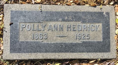 Polly Anna Hedrick 1863 1925 Find A Grave Memorial