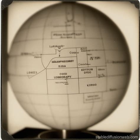 Globe With Geographical Diagram Stable Diffusion Online