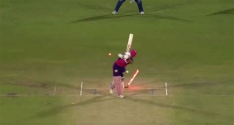 Watch Yashasvi Jaiswal Cleaned Up By A Peach From Mukesh Kumar In Rr