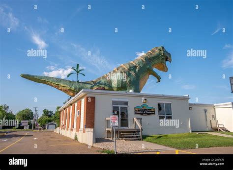 Drumheller Alberta June 25 2023 Worlds Largest Dinosaur Located In