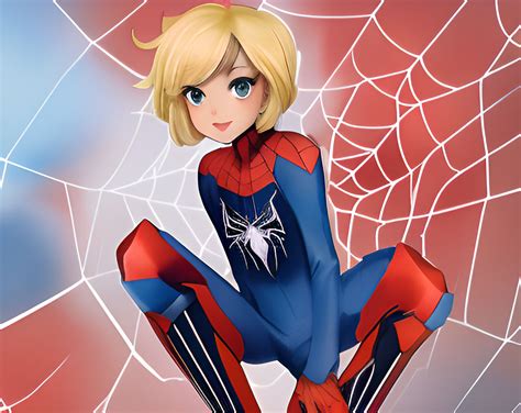 Spider Gwen In The Style Of Peach Momoko By Tmd477 On Deviantart