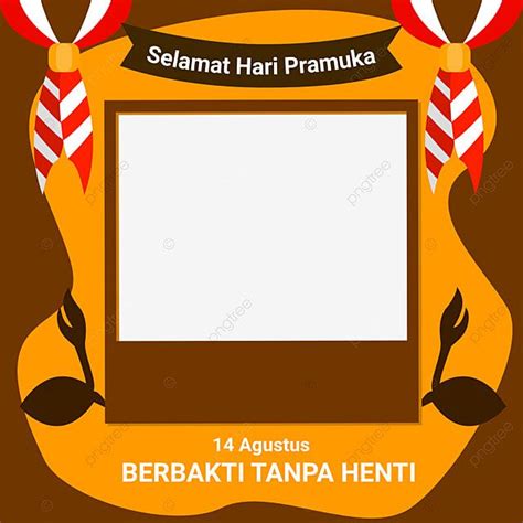 Scout Hari Pramuka Vector Png Images Selamat Hari Pramuka With Photo