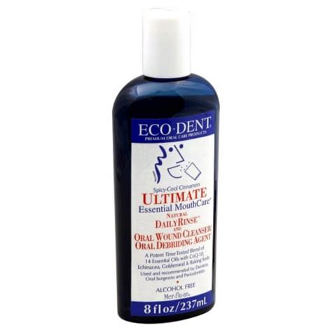 Eco Dent Ultimate Essential Mouth Care Cinnamon Daily Oral Rinse 8 Fl