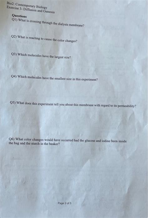 solved bio2 contemporary biology exercise 3 diffusion and